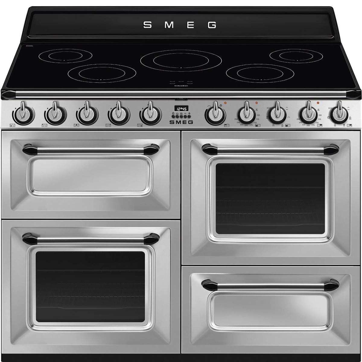 Smeg TR4110IX2 110cm Victoria Stainless Steel Four Cavity Traditional ...