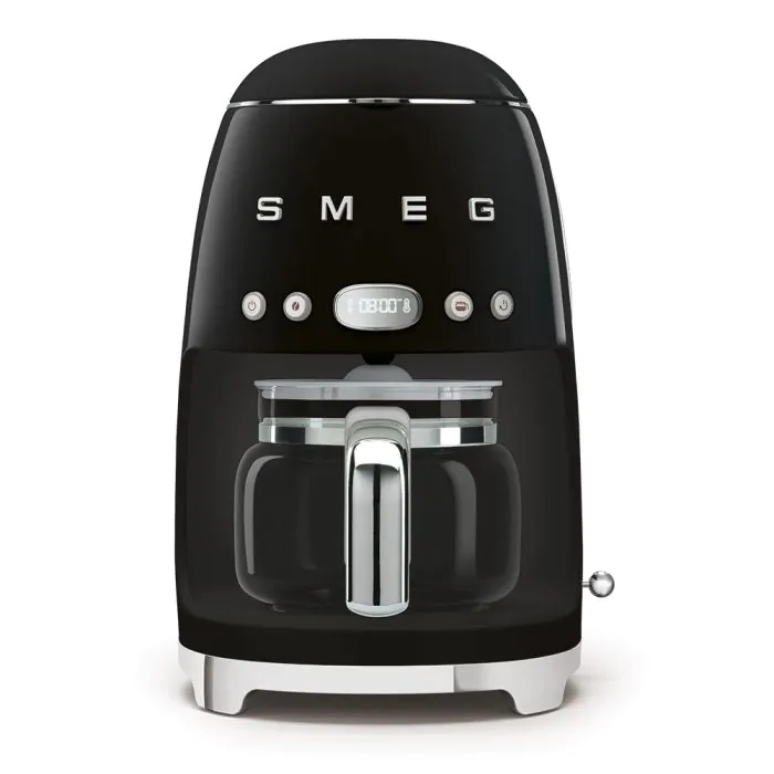 Smeg DCF02BLUK Drip Filter Coffee Machine 50s Style Black Donaghy Bros